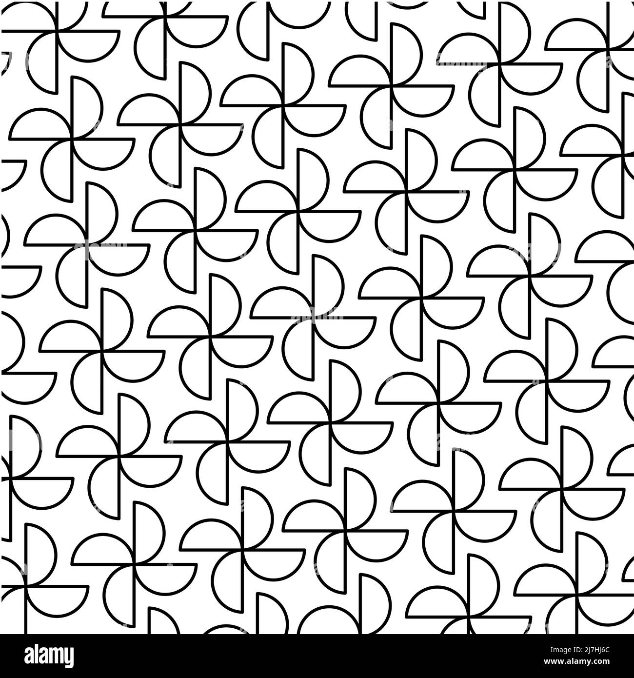 Picture black objects lines patterns vector illustration Stock Vector ...