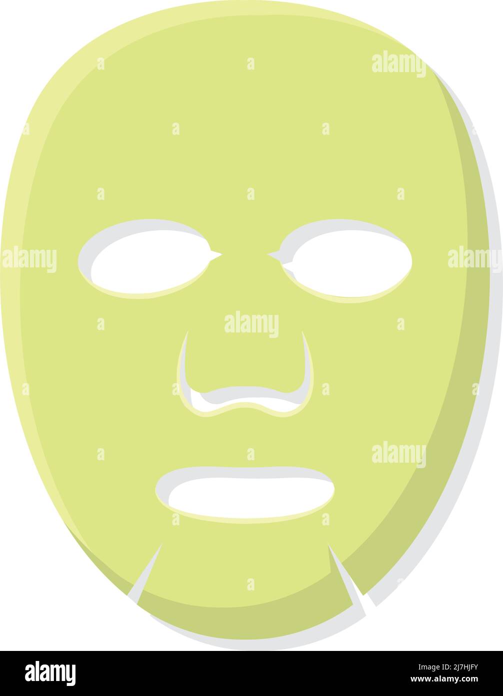 Isolated green mask spa vector illustration Stock Vector Image & Art ...