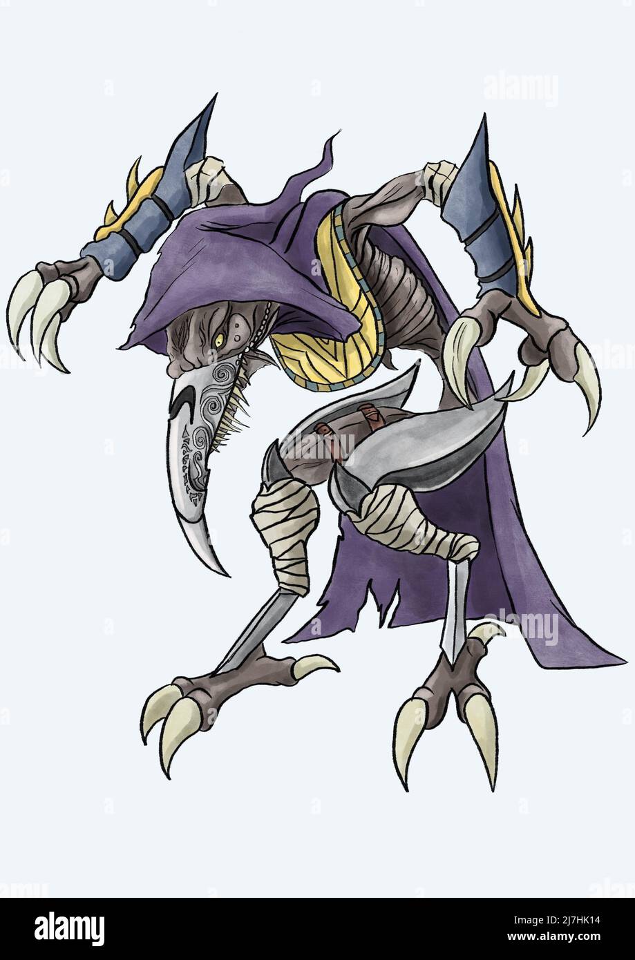 an evil bird thief monster Stock Photo - Alamy