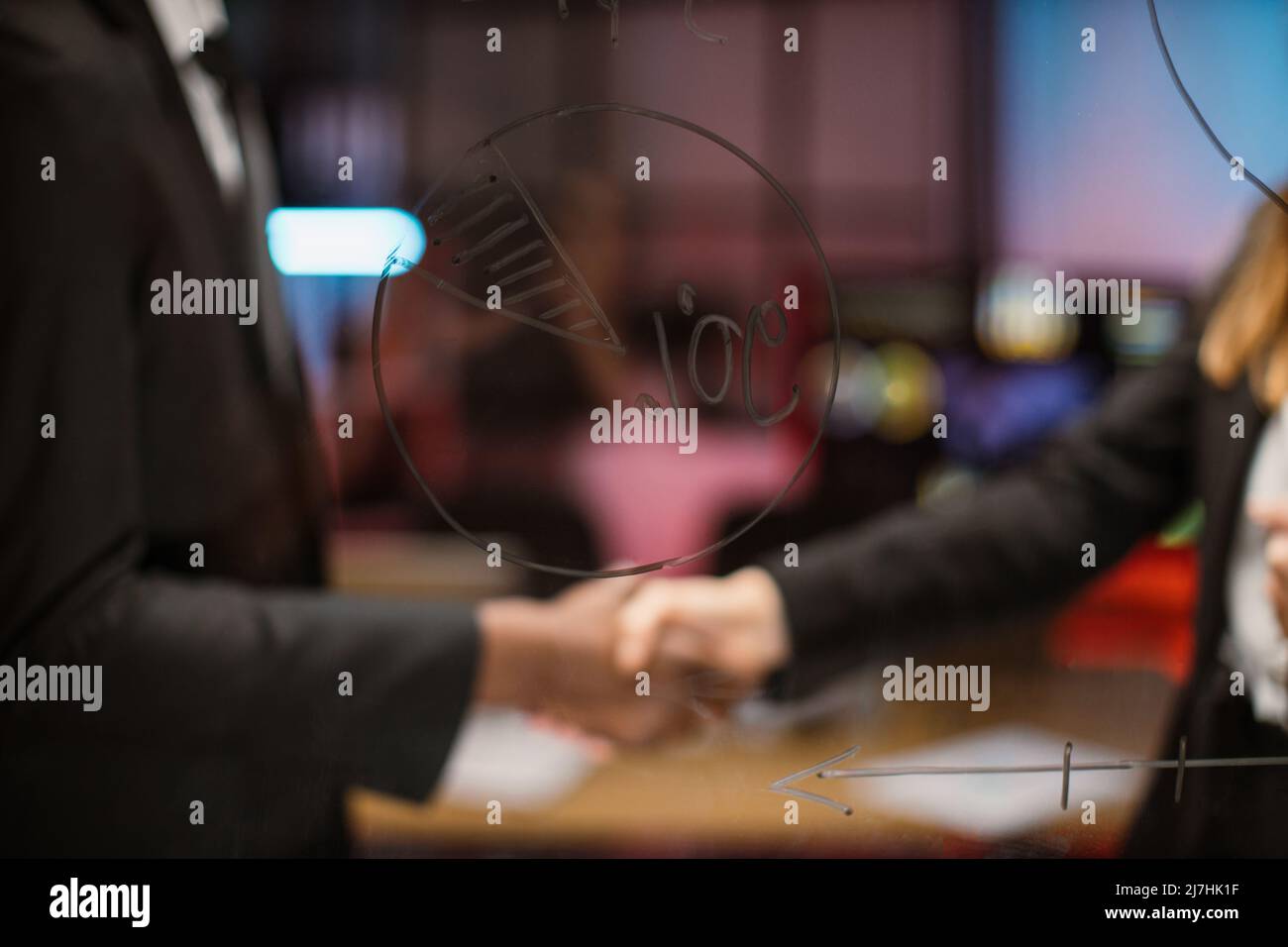 Through glass company multiracial hi-res stock photography and images ...