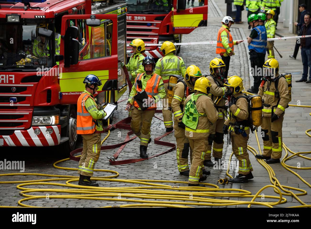 Deva Flame multi agency training exercise led by Cheshire Fire and ...