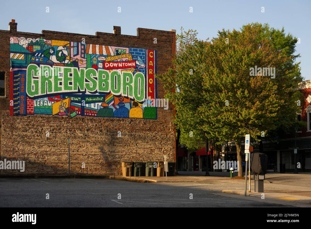 Public art artwork work mural welcome sign hi-res stock photography and ...