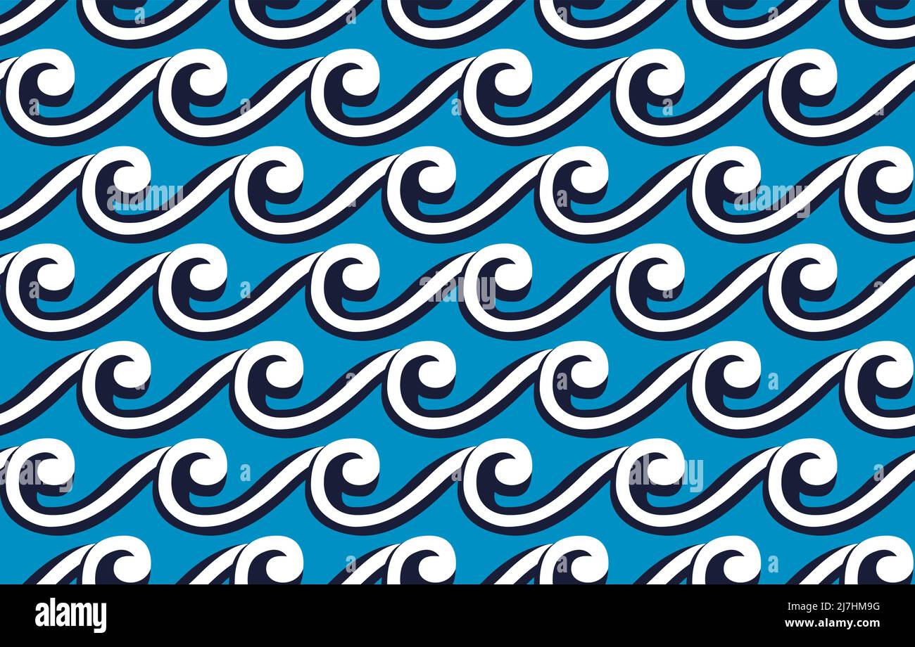 Ocean wave vector greek style hi-res stock photography and images - Alamy