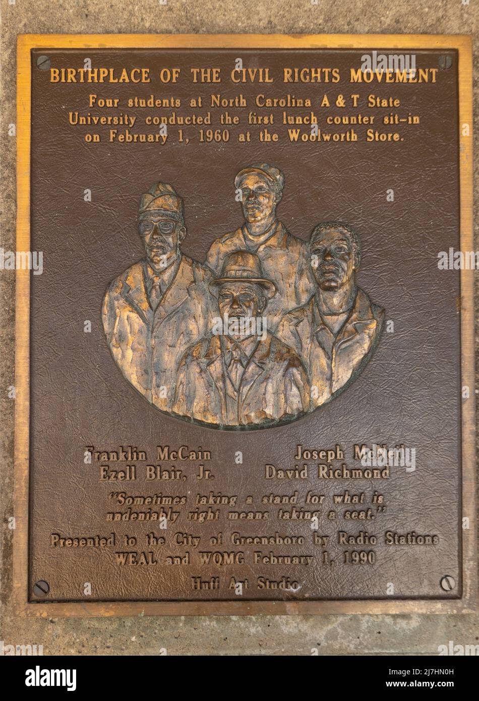 February One AT & T Four Monument on the campus of North Carolina ...