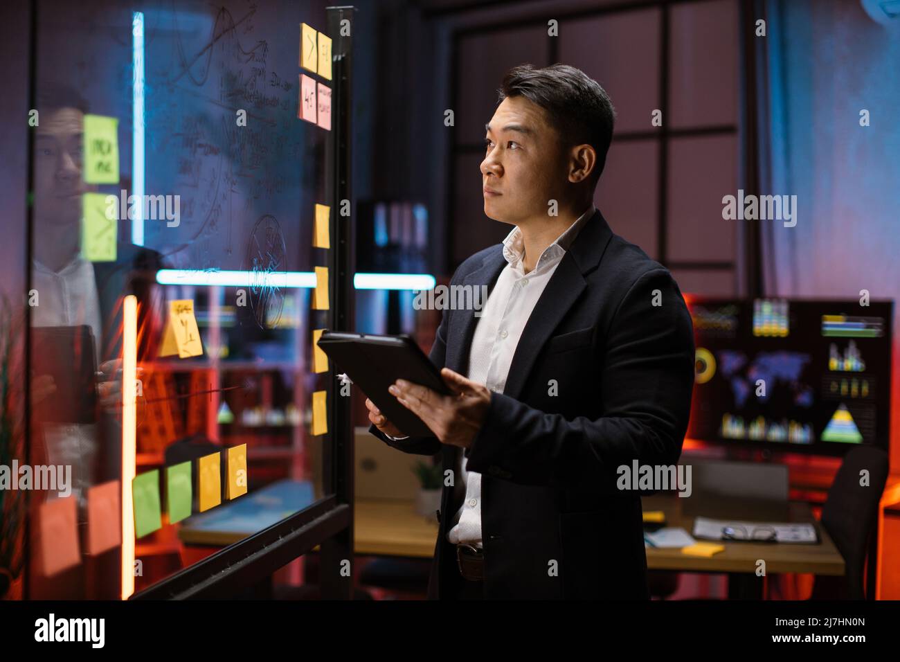 Kanban scrum board, project management, work efficiency concept ...