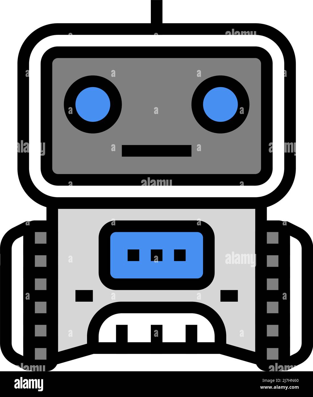 smart robot color icon vector illustration Stock Vector Image & Art - Alamy