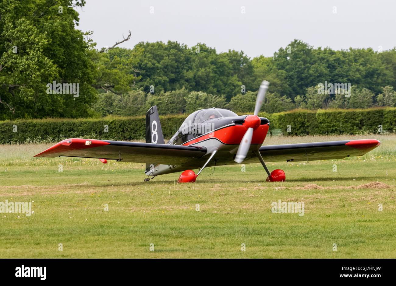 Various aircraft Headcorn Airfield, Kent Stock Photo - Alamy