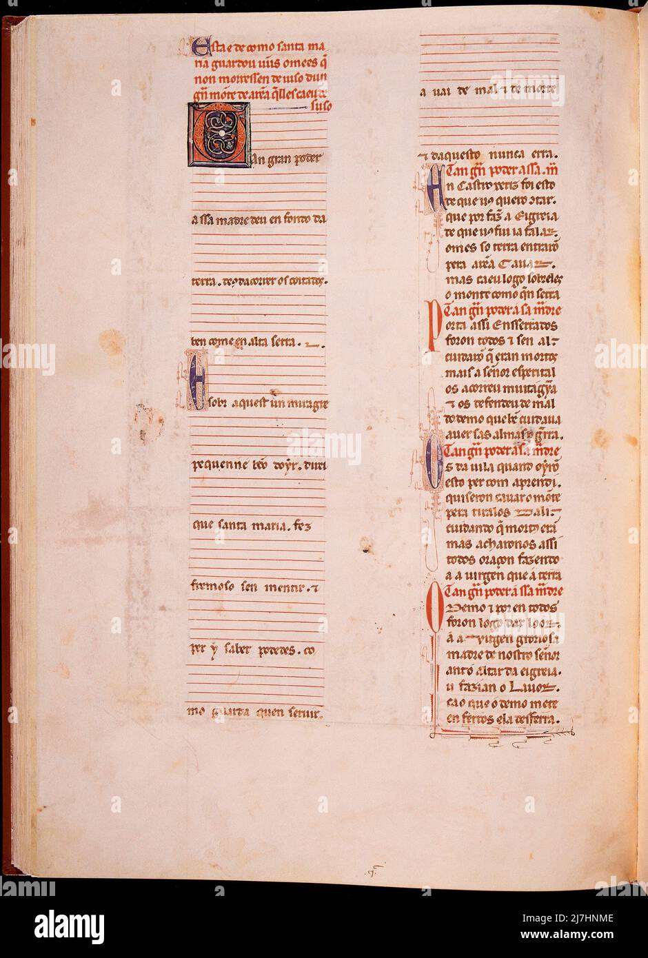 MS B.R.20- CANTIGA DE SANTA MARIA Nº252 - F81V -TEXTO - ESTROFA EN ...