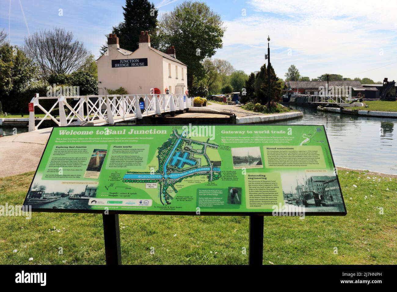 The Junction Bridge House at Saul Junction on the Gloucester and ...