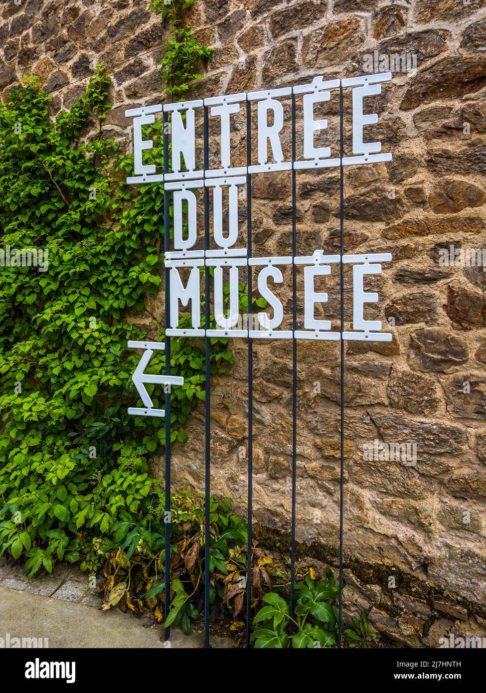 Entrance signage to the Musée National Adrien Dubouche ceramics and ...