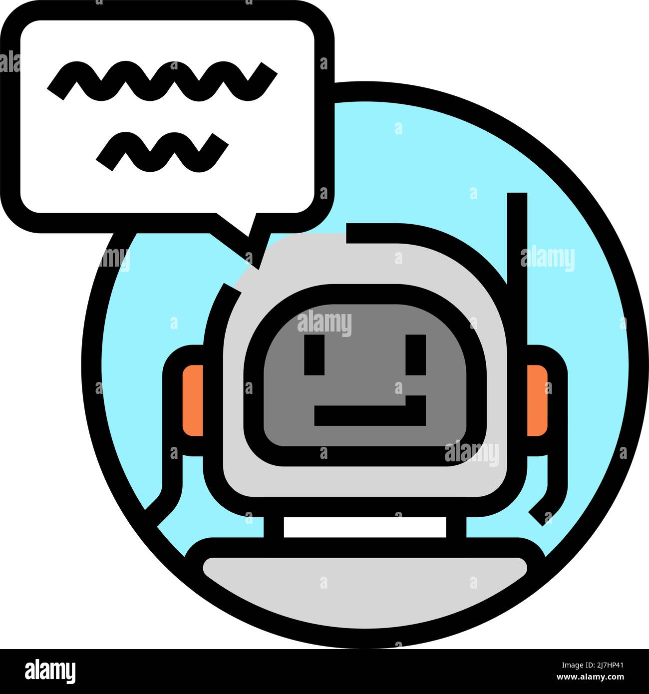 Chatbot robot color icon Stock Vector Images - Alamy