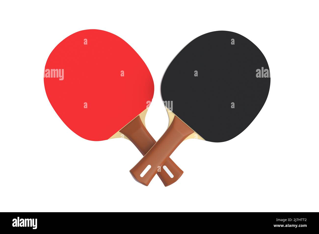 Ping pong paddles isolated on white background. Game for leisure. Sport ...