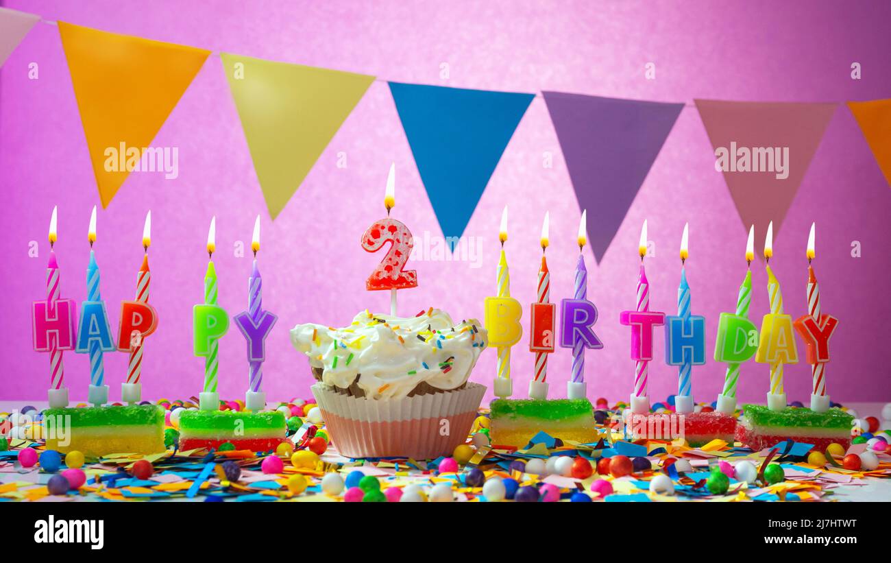 Birthday card with a number with a number. happy birthday beautiful ...