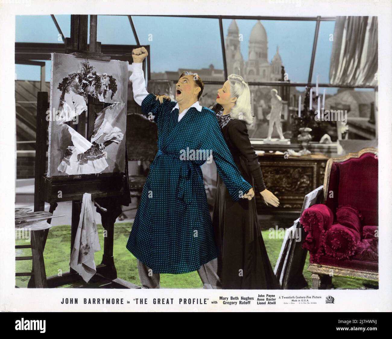 JOHN BARRYMORE and MARY BETH HUGHES in THE GREAT PROFILE 1940 director ...