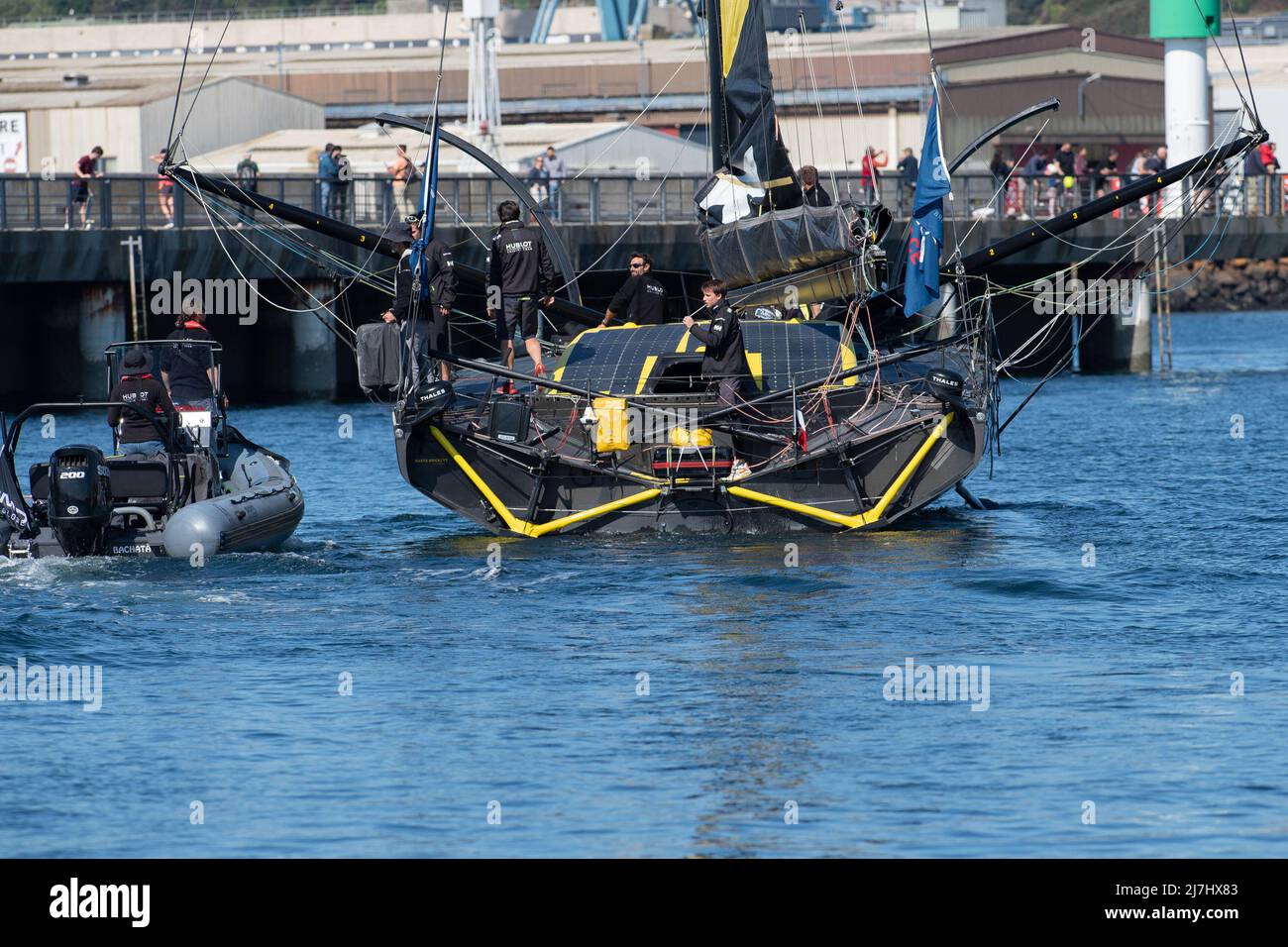 Alan Roura, HUBLOT during the start of the Guyader Bermudes 1000 Race ...