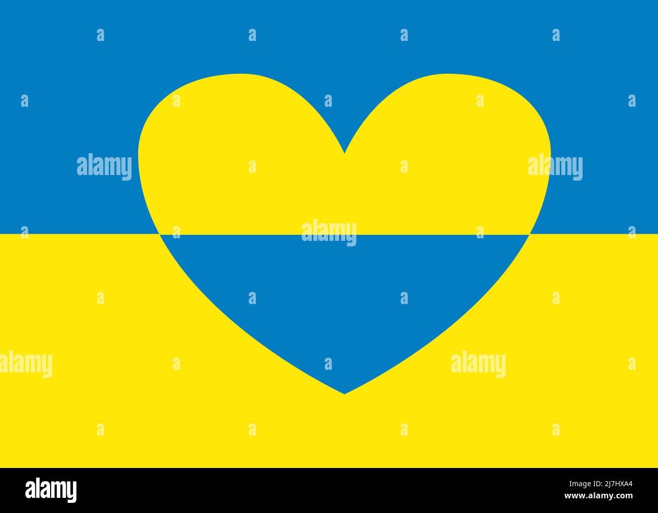 Ukraine flag. Support Ukraine sign. Sticker with colors of Ukrainian ...