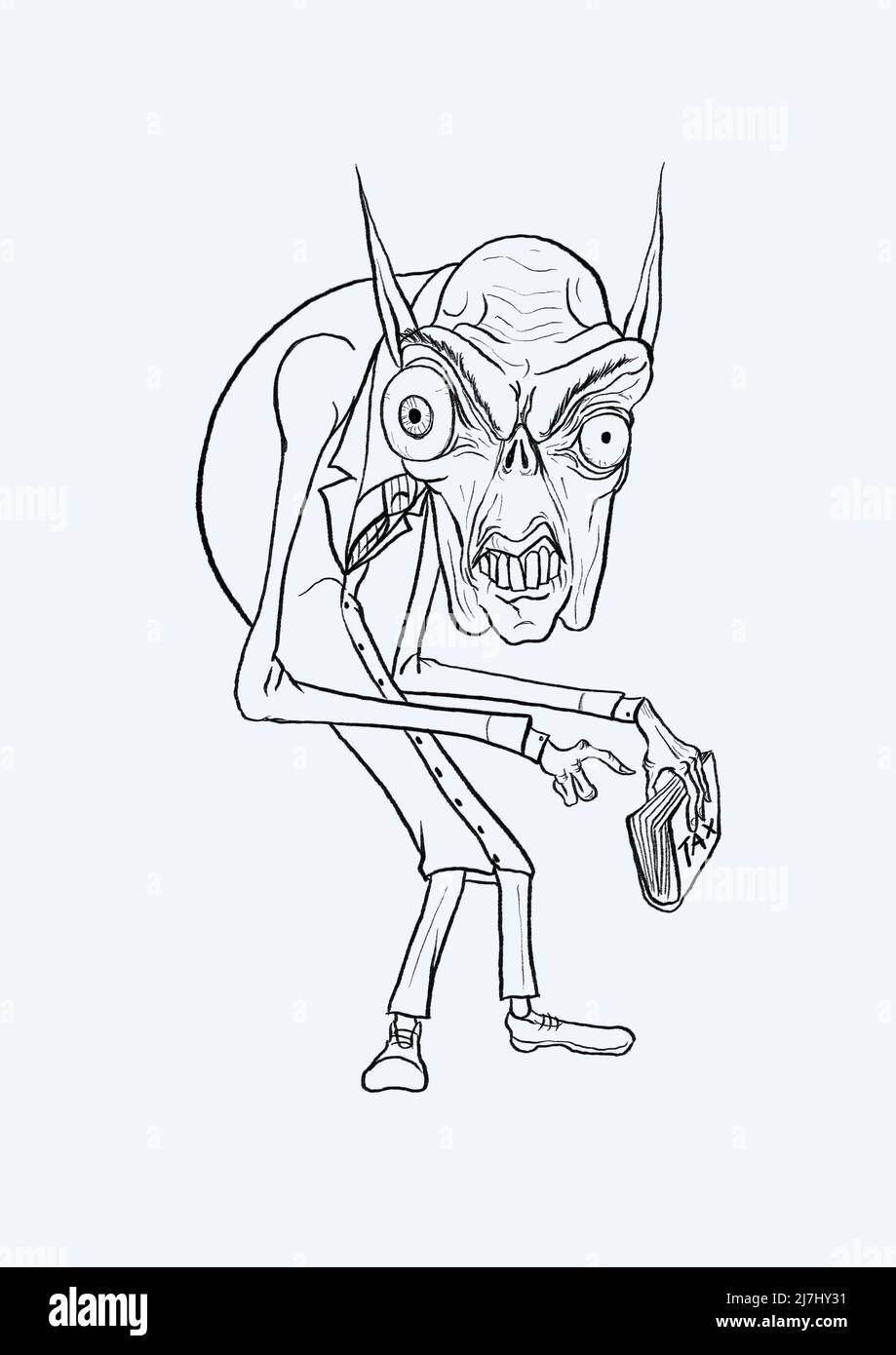 Tax man cartoon hi-res stock photography and images - Alamy
