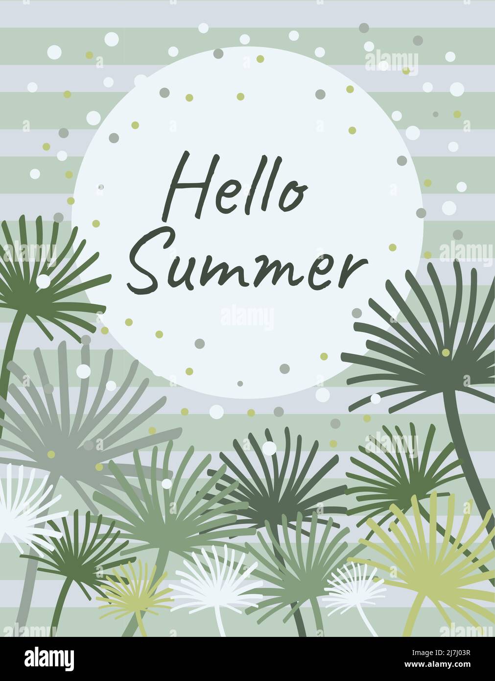 Modern summer greeting card with title Stock Vector Image & Art - Alamy