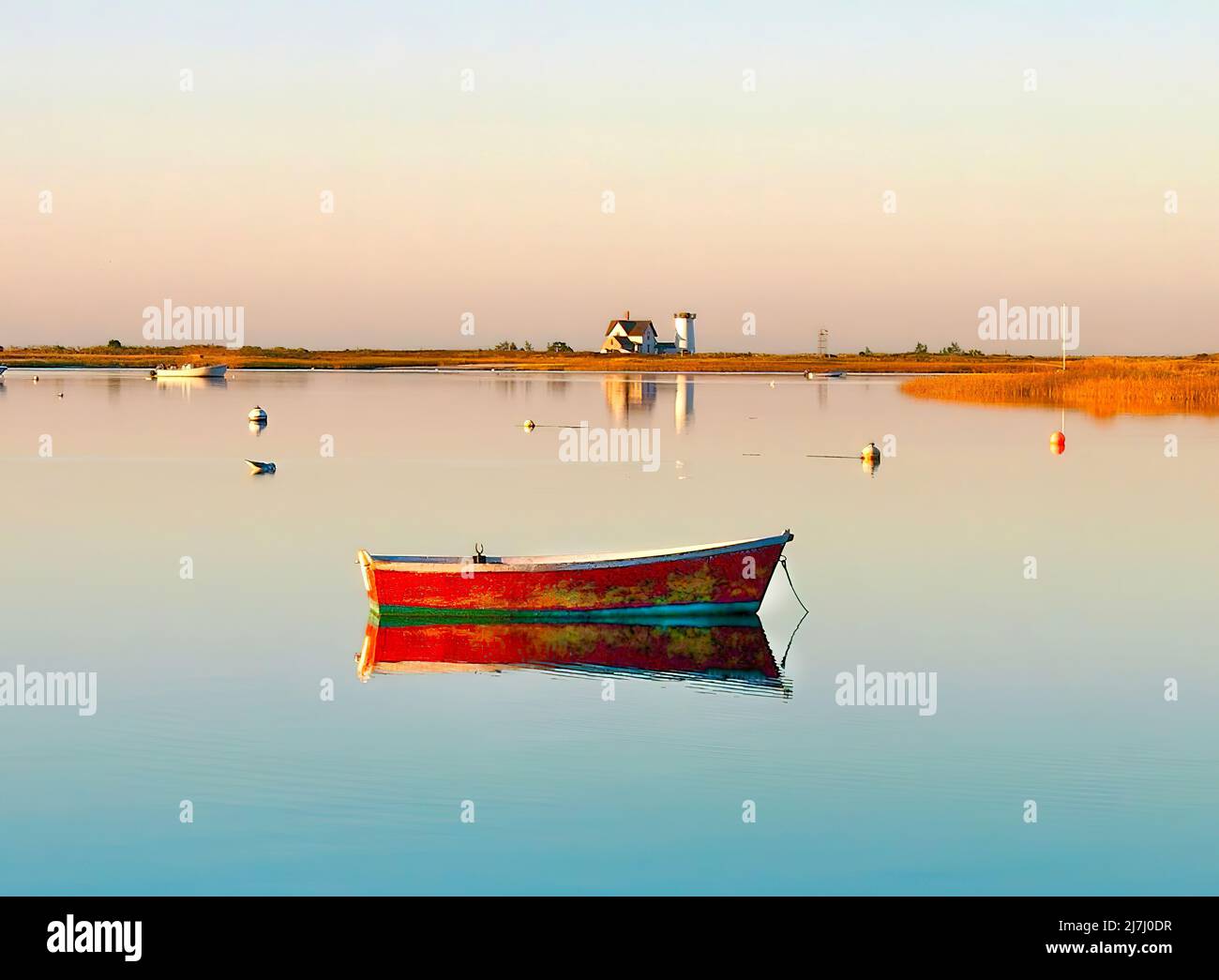 Stage Harbor Sunrise at Chatham, Cape Cod Stock Photo - Alamy