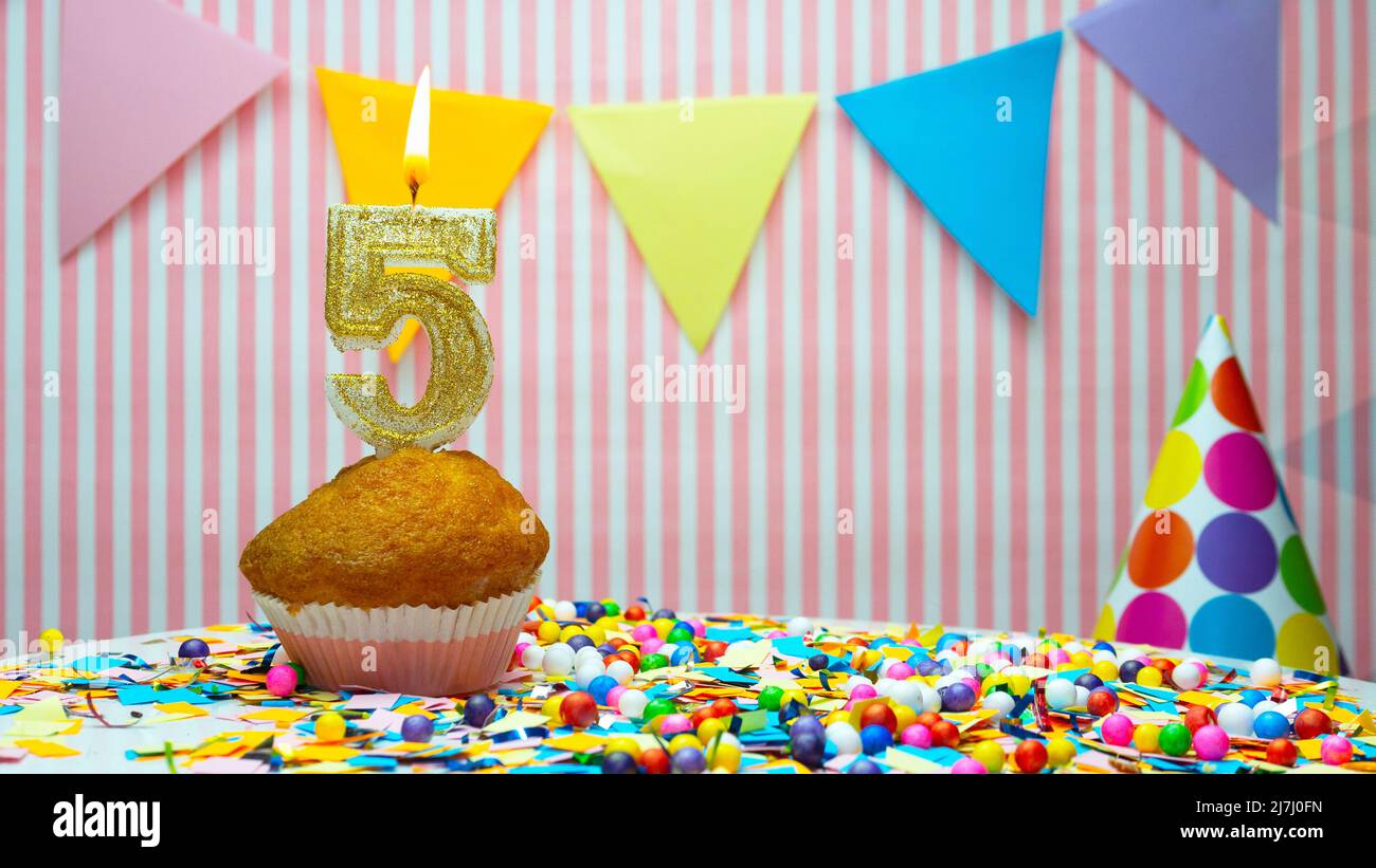 Happy birthday candles postcard. Copy space Happy birthday greetings ...