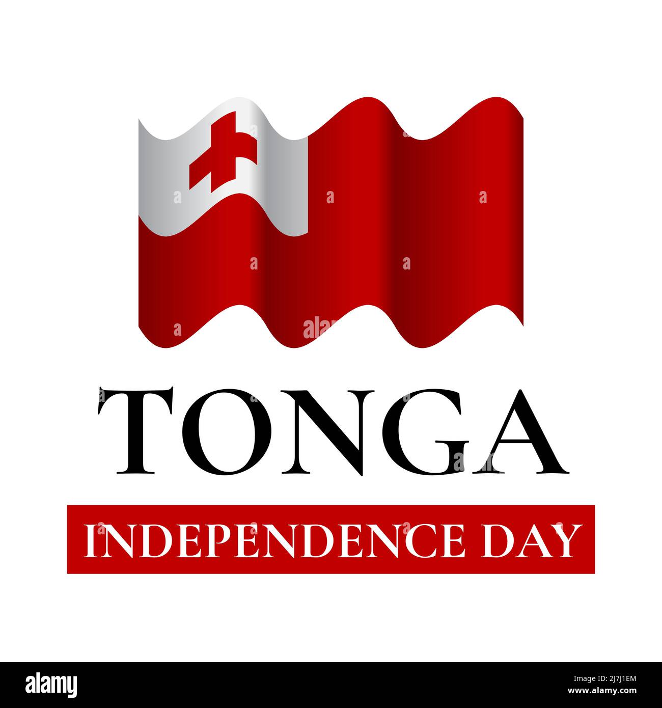 Tonga Independence Day typography poster. Holiday celebrated on June 4 ...
