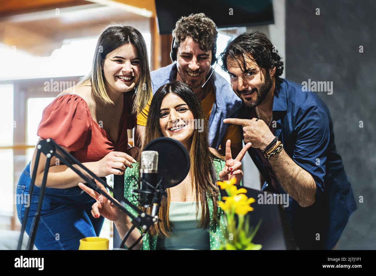 Youth talking to audience hi-res stock photography and images - Alamy