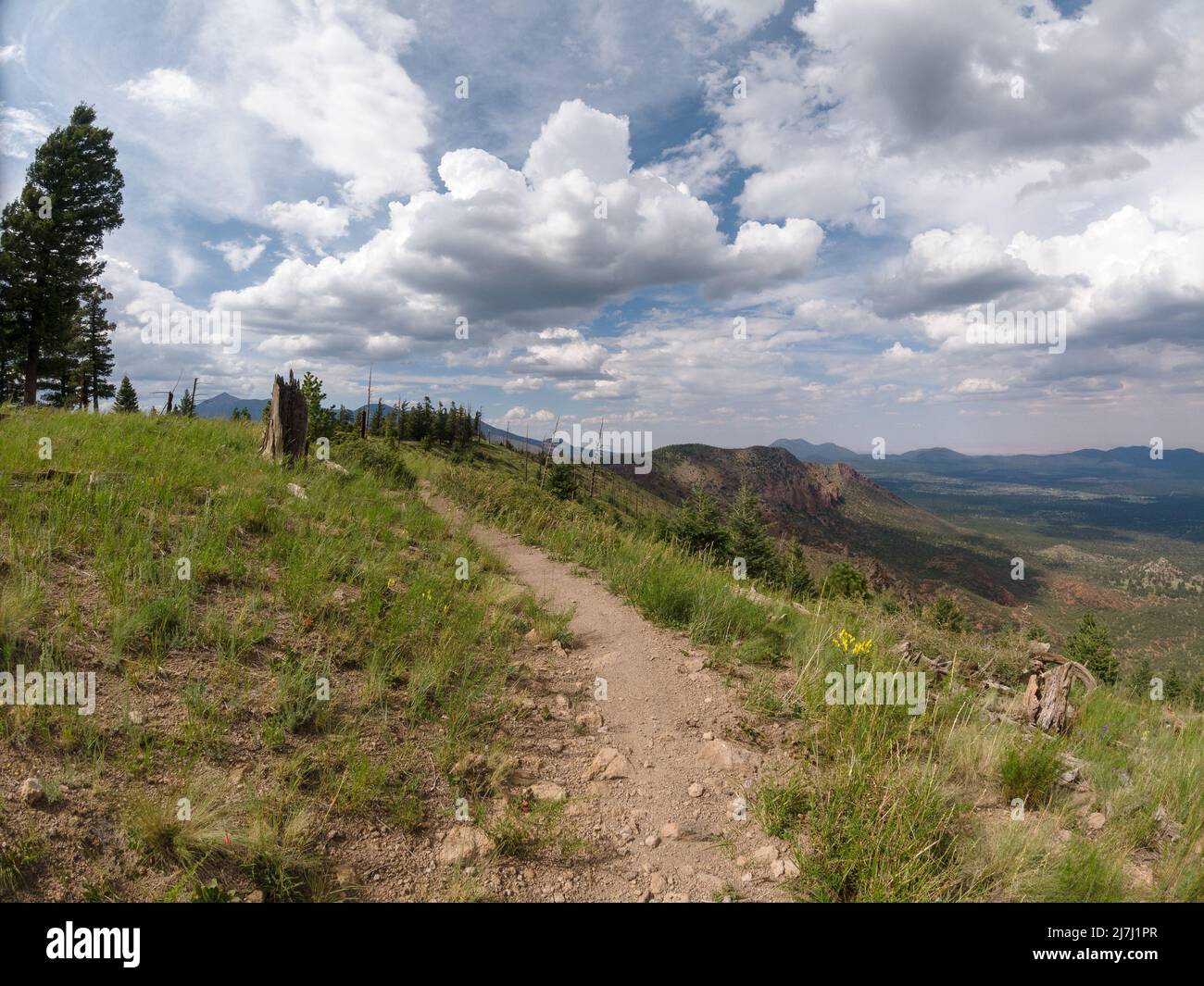Cloudy day hiking trail hi-res stock photography and images - Alamy