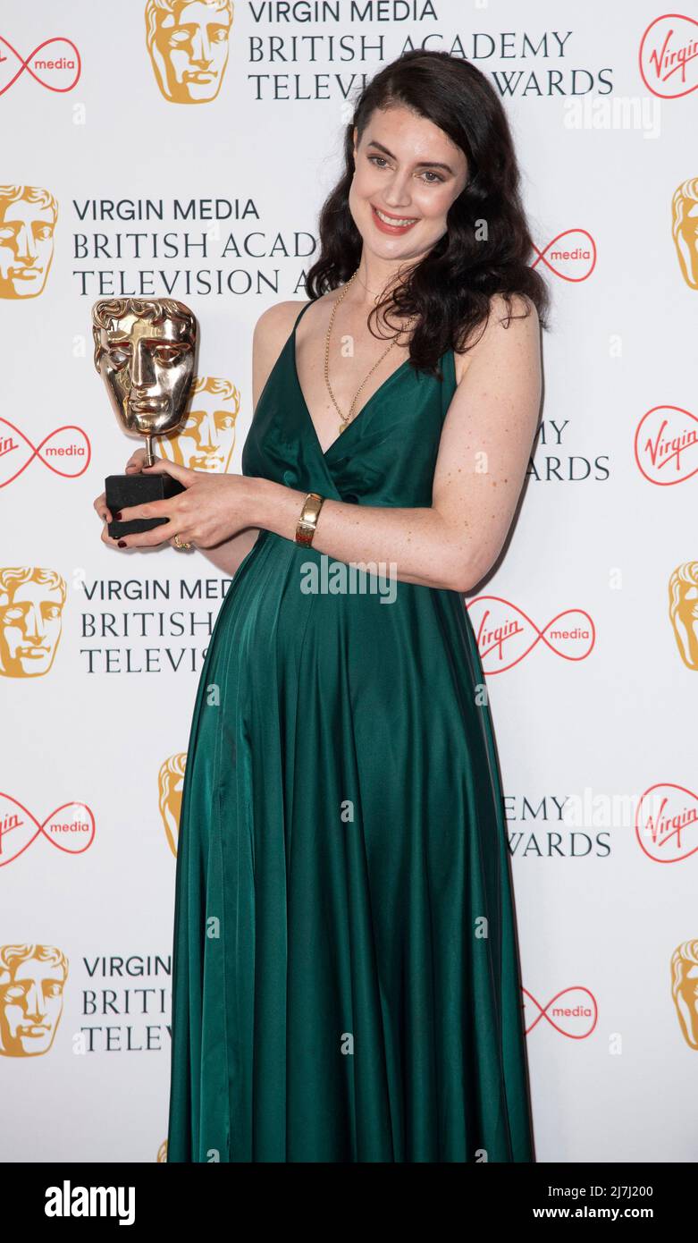 London, UK. Sarah Collinson in the winner's room at the Virgin Media ...