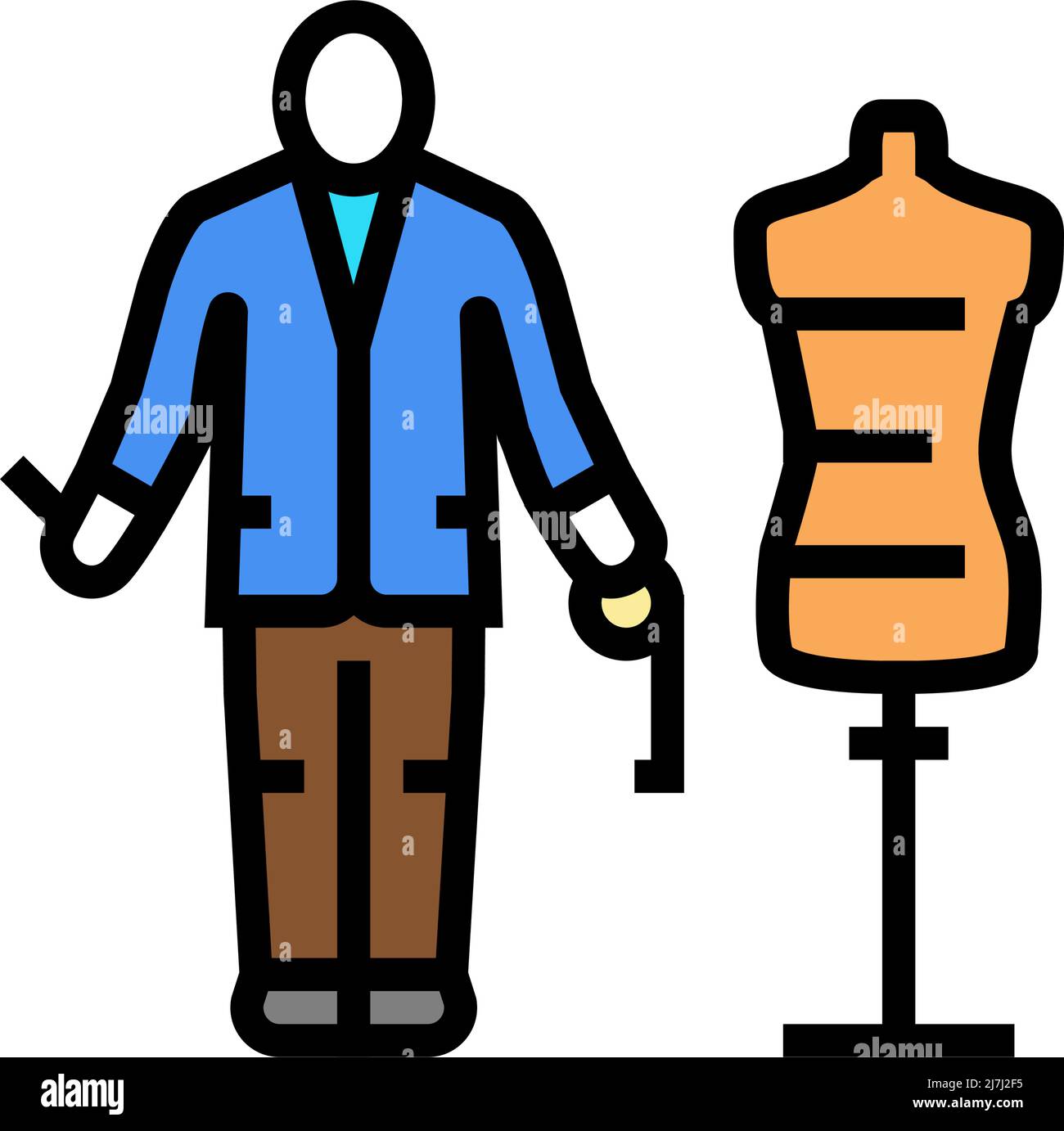 tailor business color icon vector illustration Stock Vector Image & Art ...