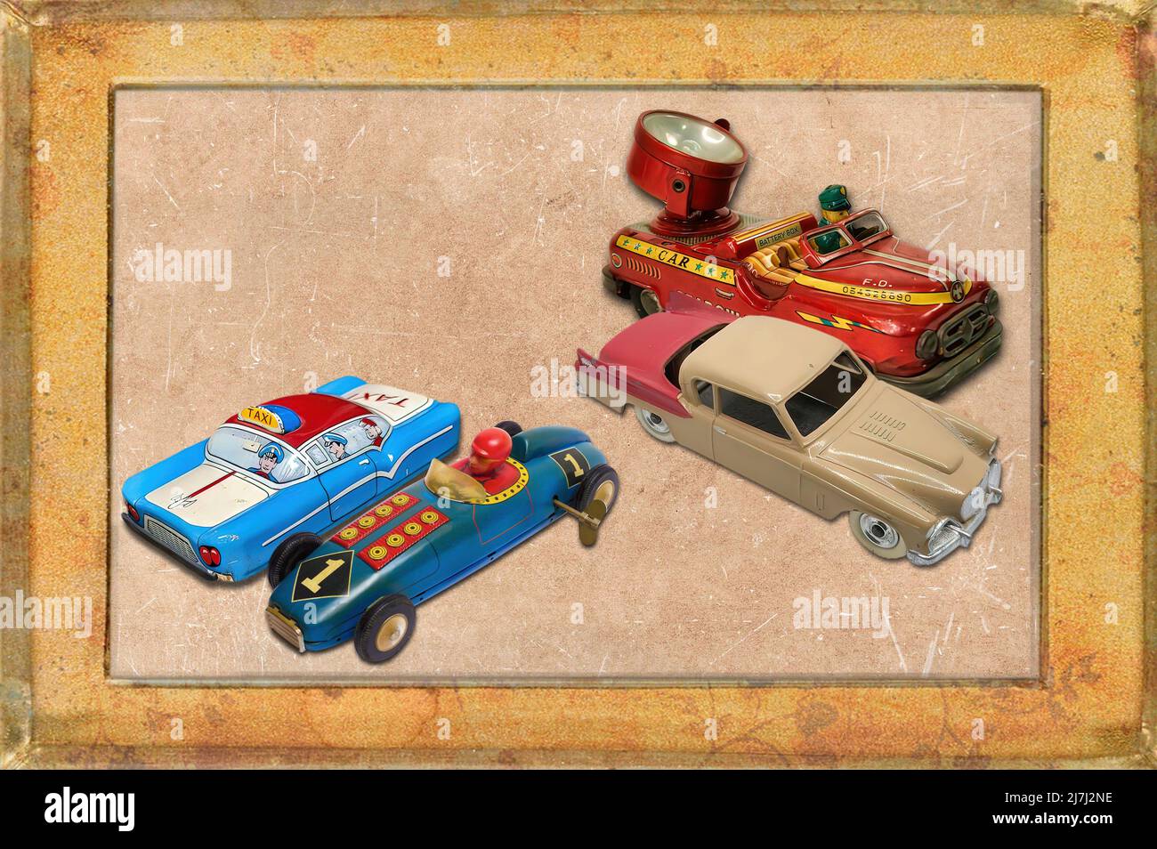 A nostalgic collection of Vintage toys Stock Photo - Alamy