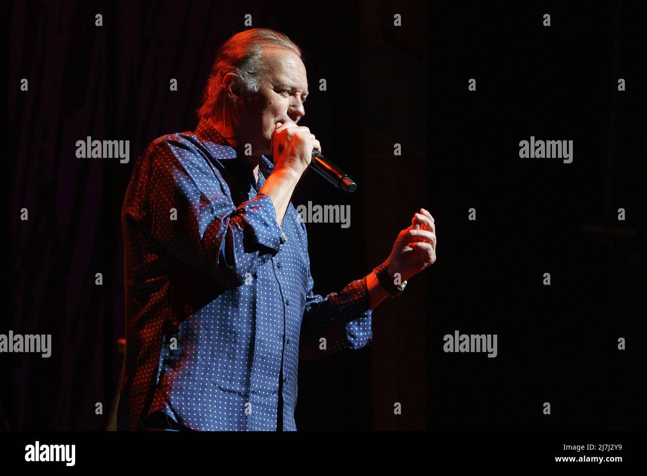 Madrid, Spain. 09th May, 2022. Spanish singer Bertin Osborne performs ...