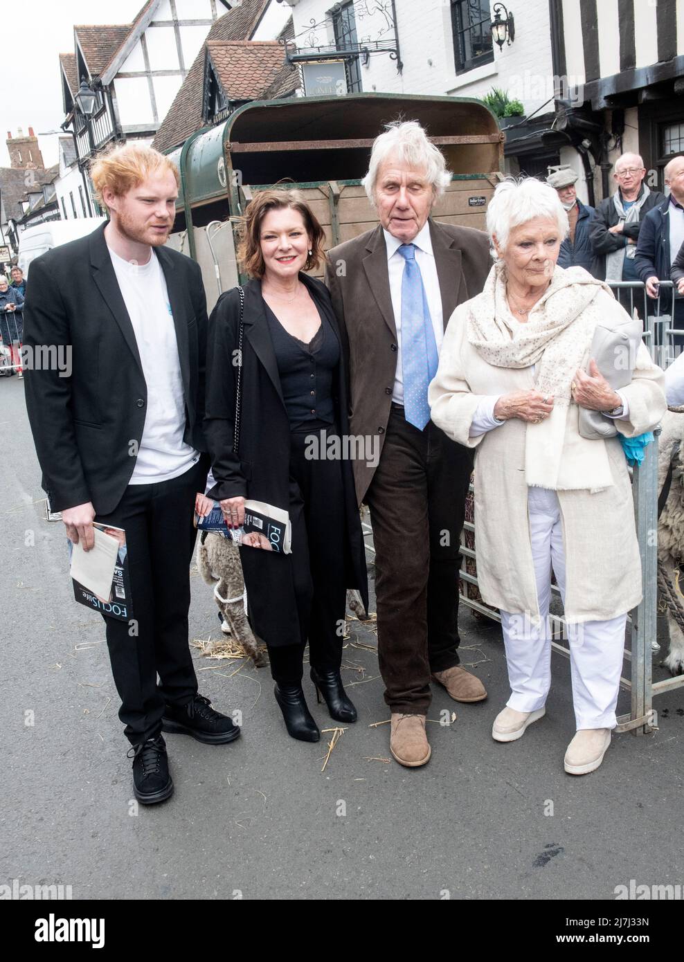Dame Judi Dench and Sir Kenneth Branagh unveil the town’s restored 18th ...