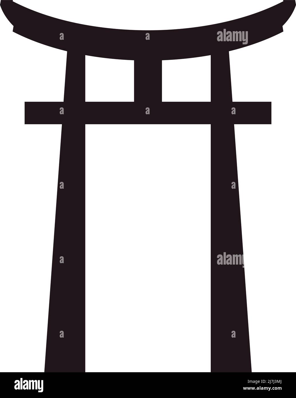 japanese arch silhouette Stock Vector Image & Art - Alamy