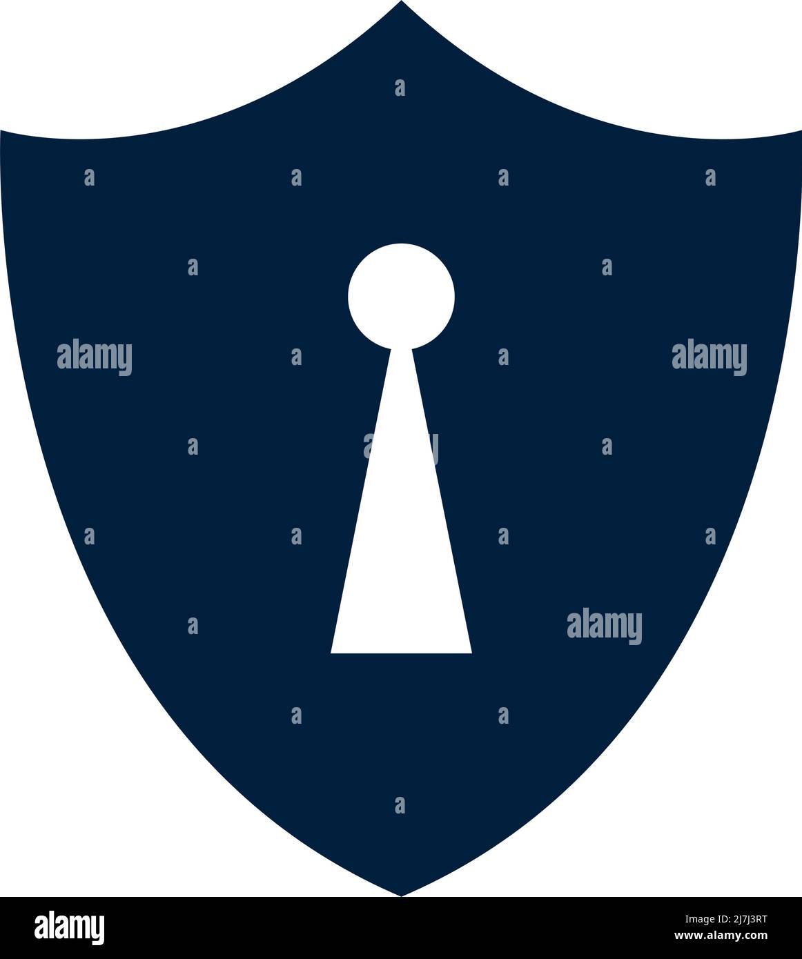 shield blue silhouette Stock Vector Image & Art - Alamy