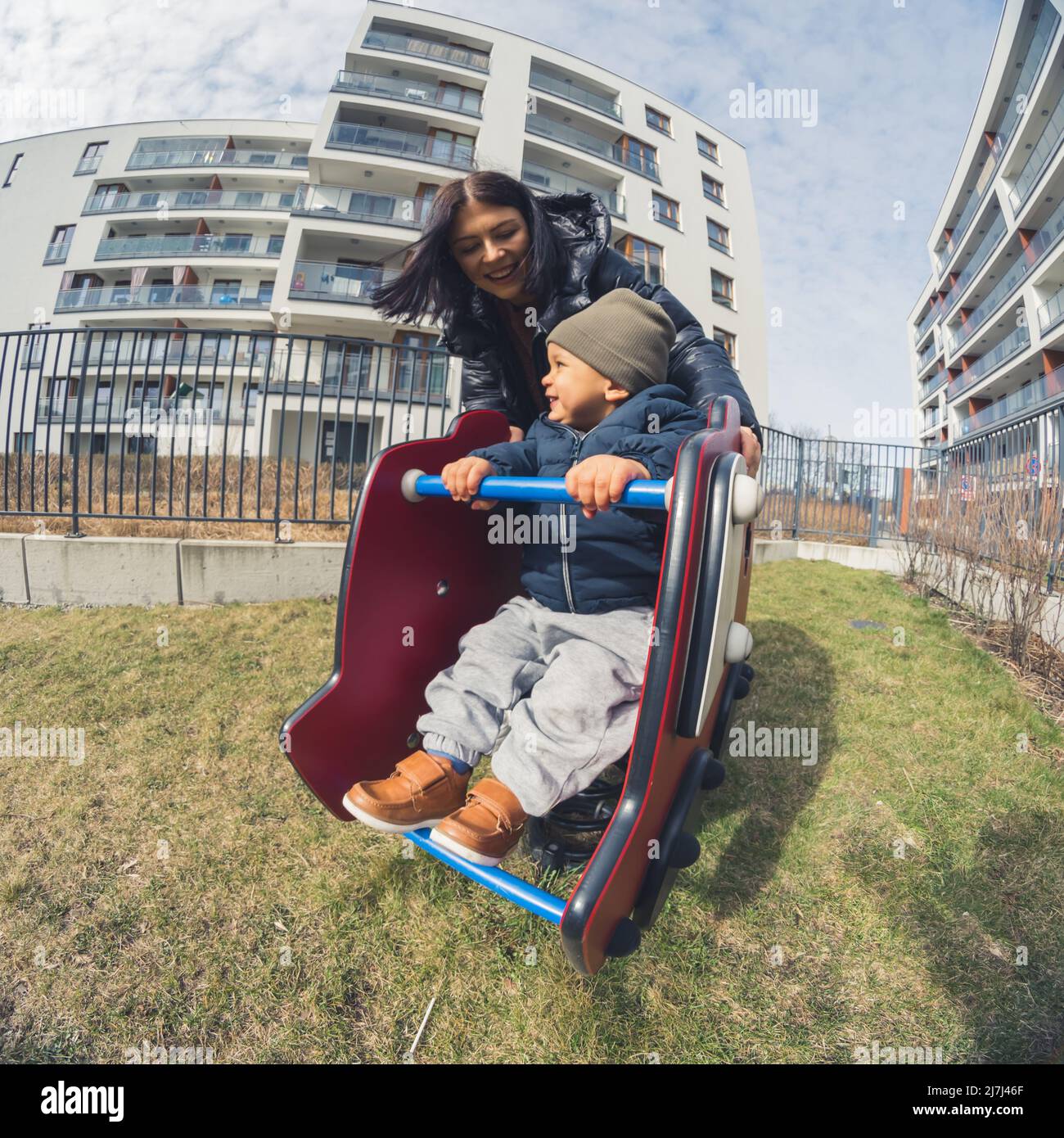 Playground high hi-res stock photography and images - Alamy
