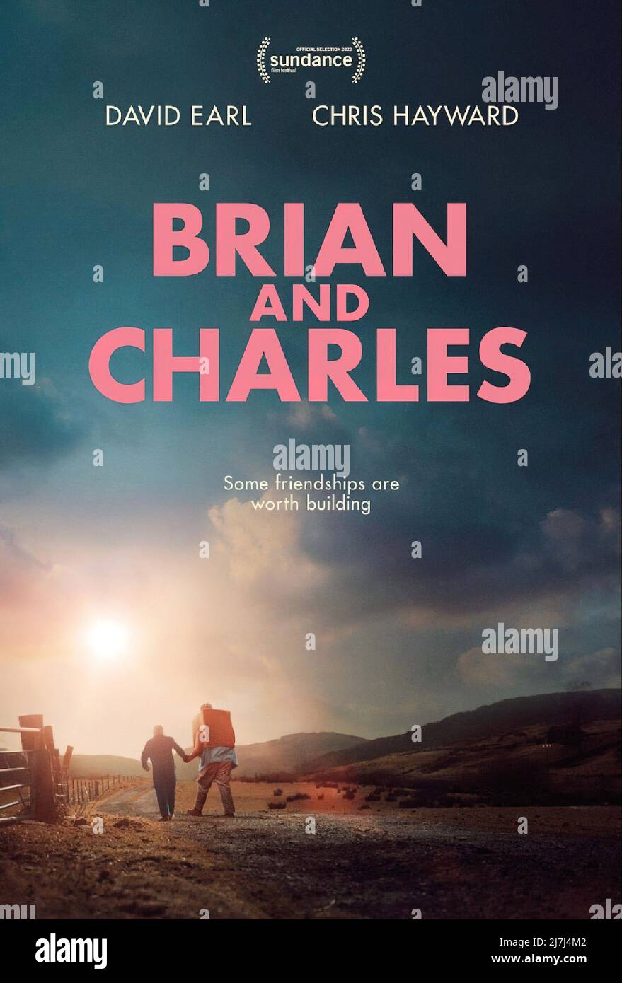 BRIAN AND CHARLES, poster, David Earl (left), 2022. © Focus Features ...