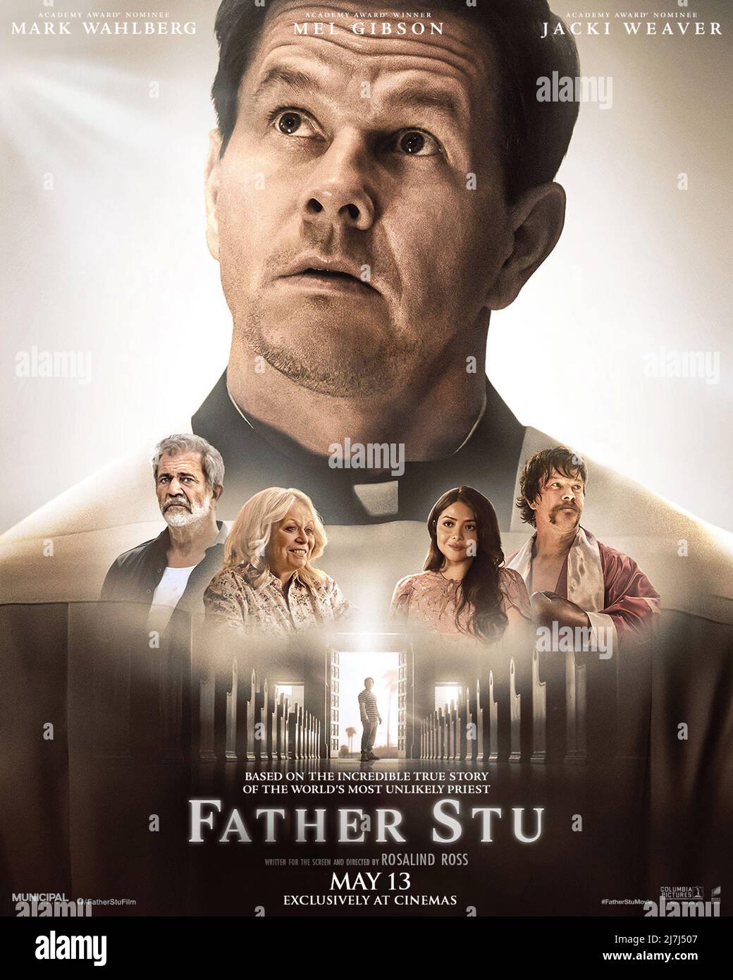 FATHER STU, (aka STU), poster, top: Mark Wahlberg; middle from left ...