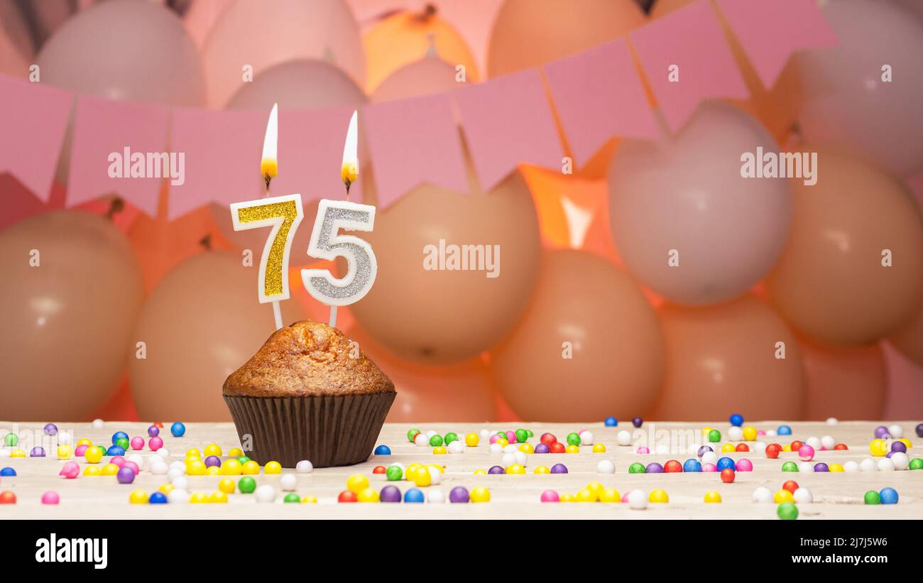 Balloon number 75 hi-res stock photography and images - Alamy