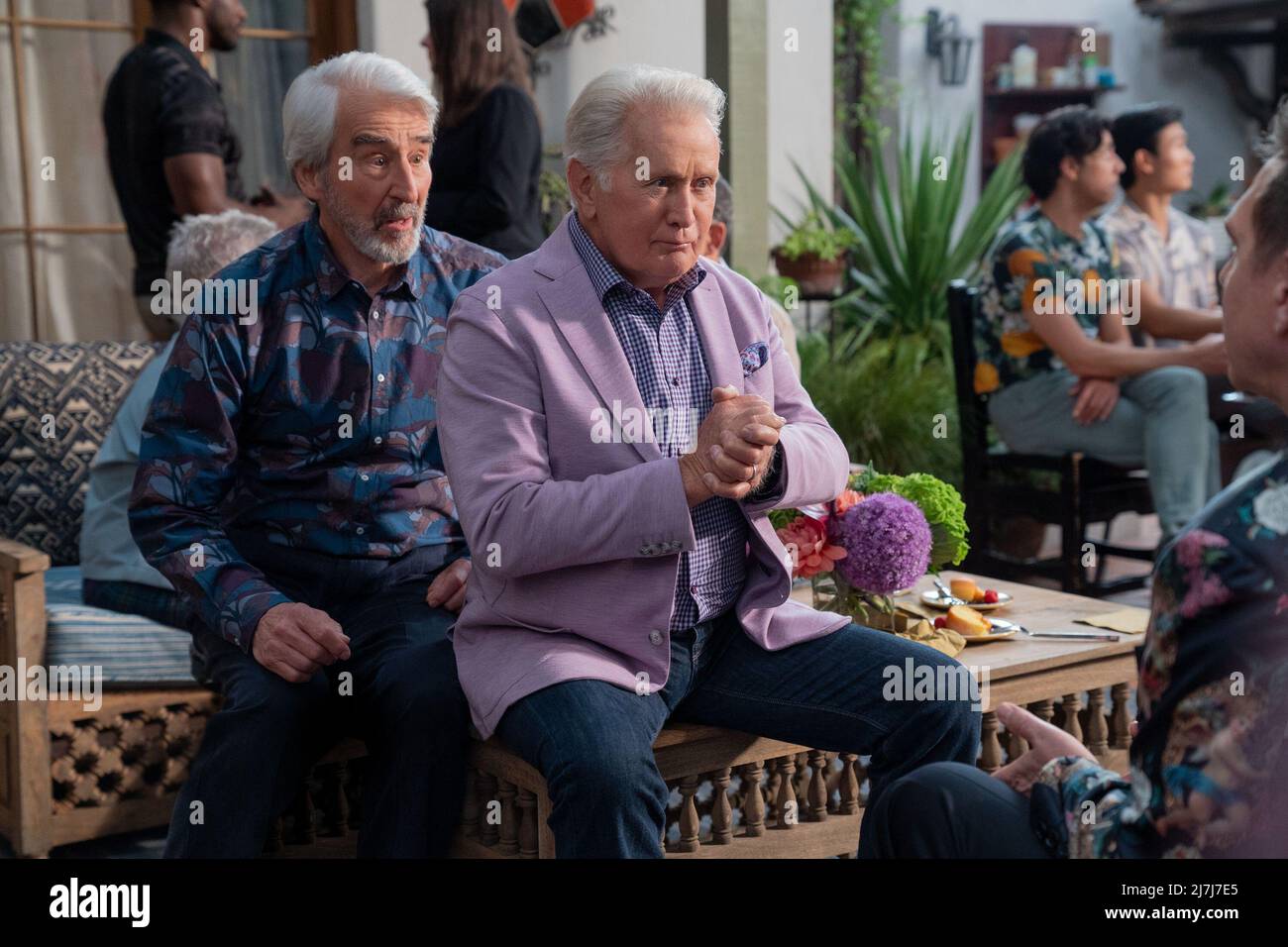 GRACE AND FRANKIE, from left: Sam Waterston, Martin Sheen, The Bonida ...