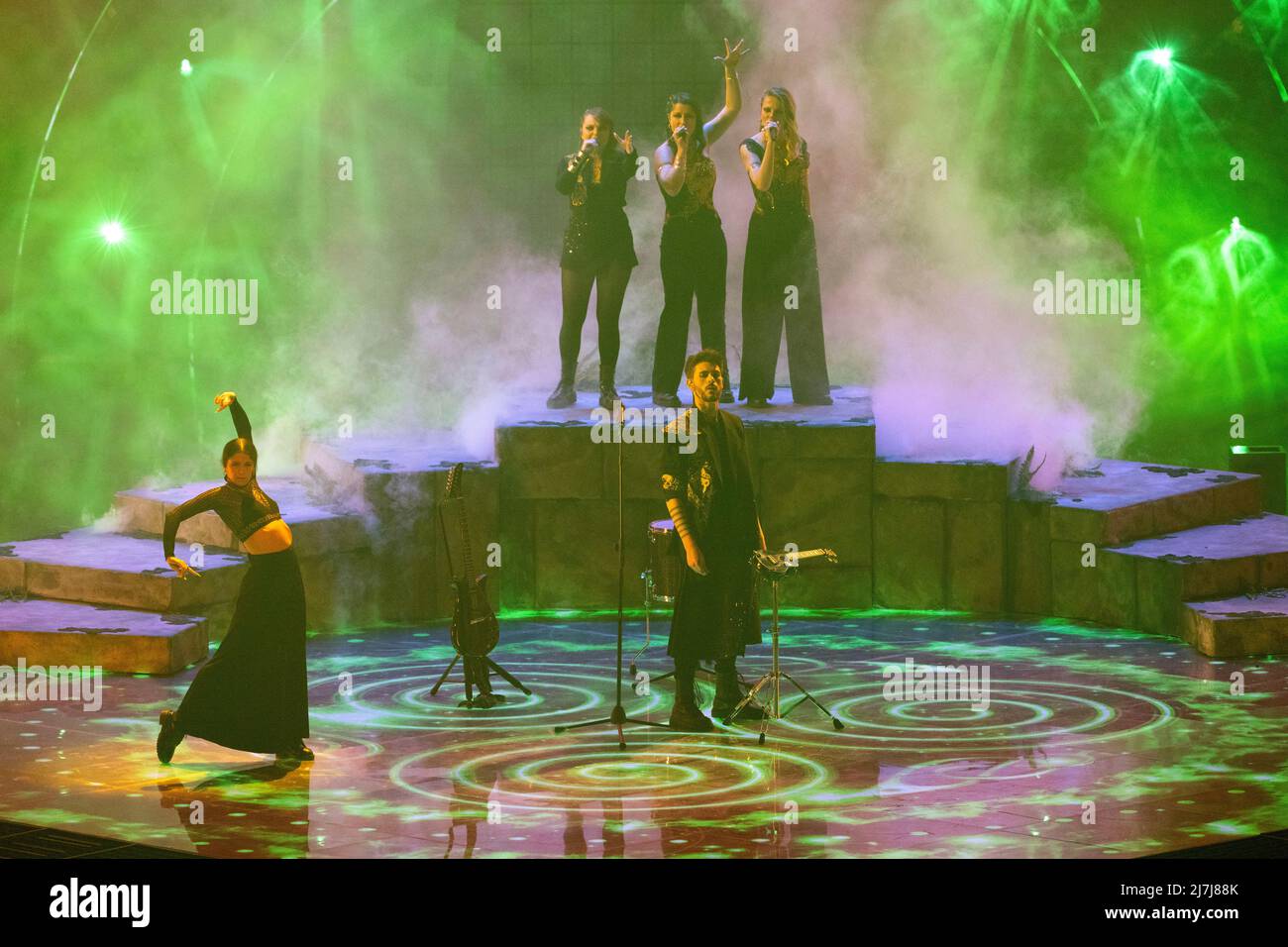 STOCKHOLM 20220505 Alvan & Ahez of France on stage during rehersal ...