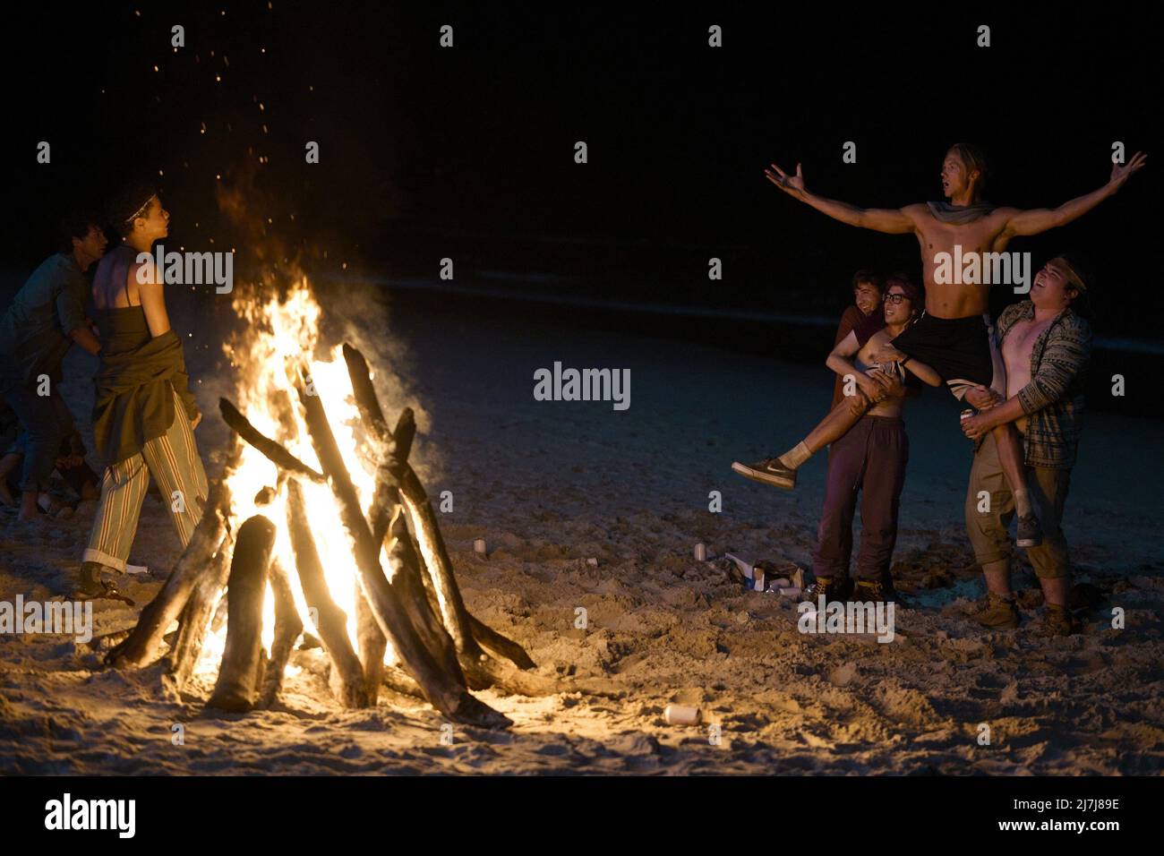 THE WILDS, from left: Alex Fitzalan, Miles Gutierrez-Riley, Nicholas ...