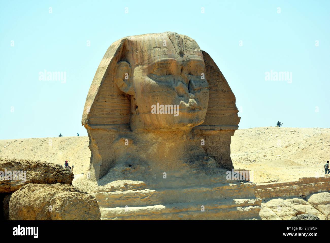 Giza, Egypt, June 27 2017: The Sphinx of Giza which is a limestone ...