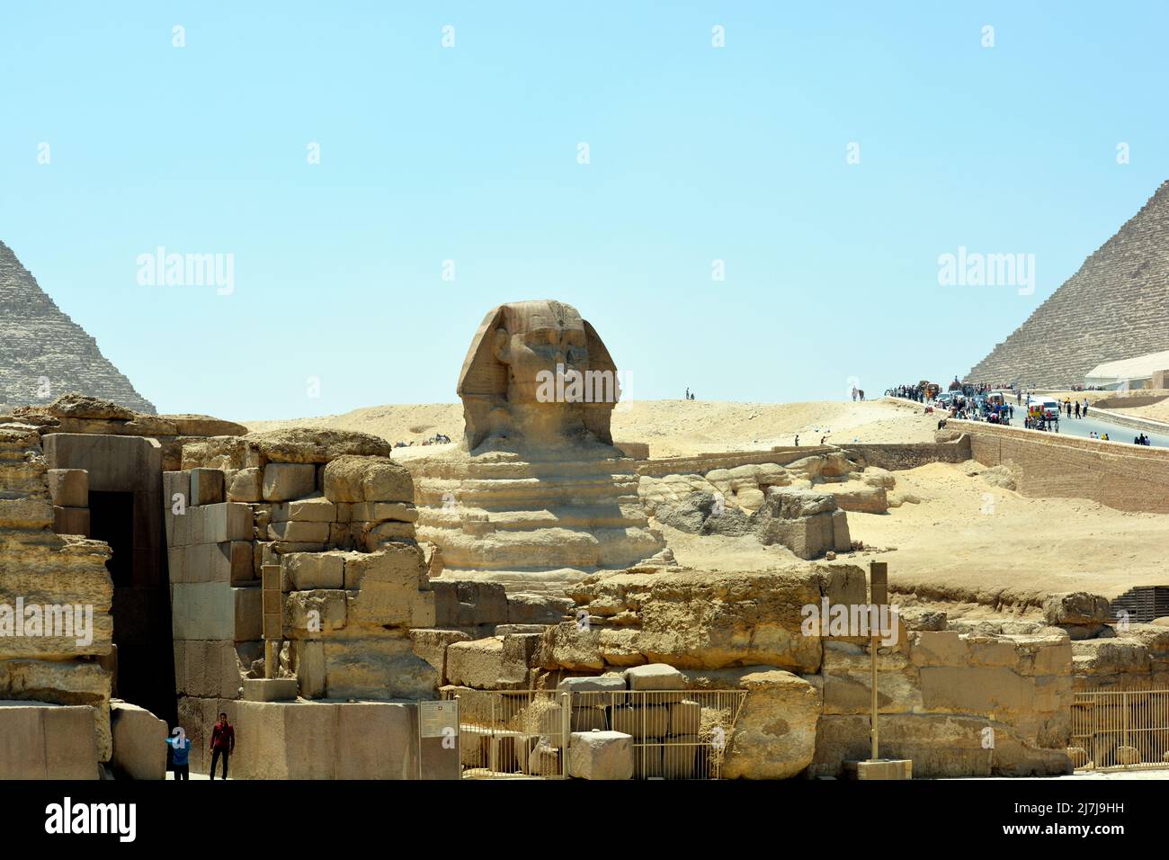 Giza, Egypt, June 27 2017: The Sphinx of Giza which is a limestone ...
