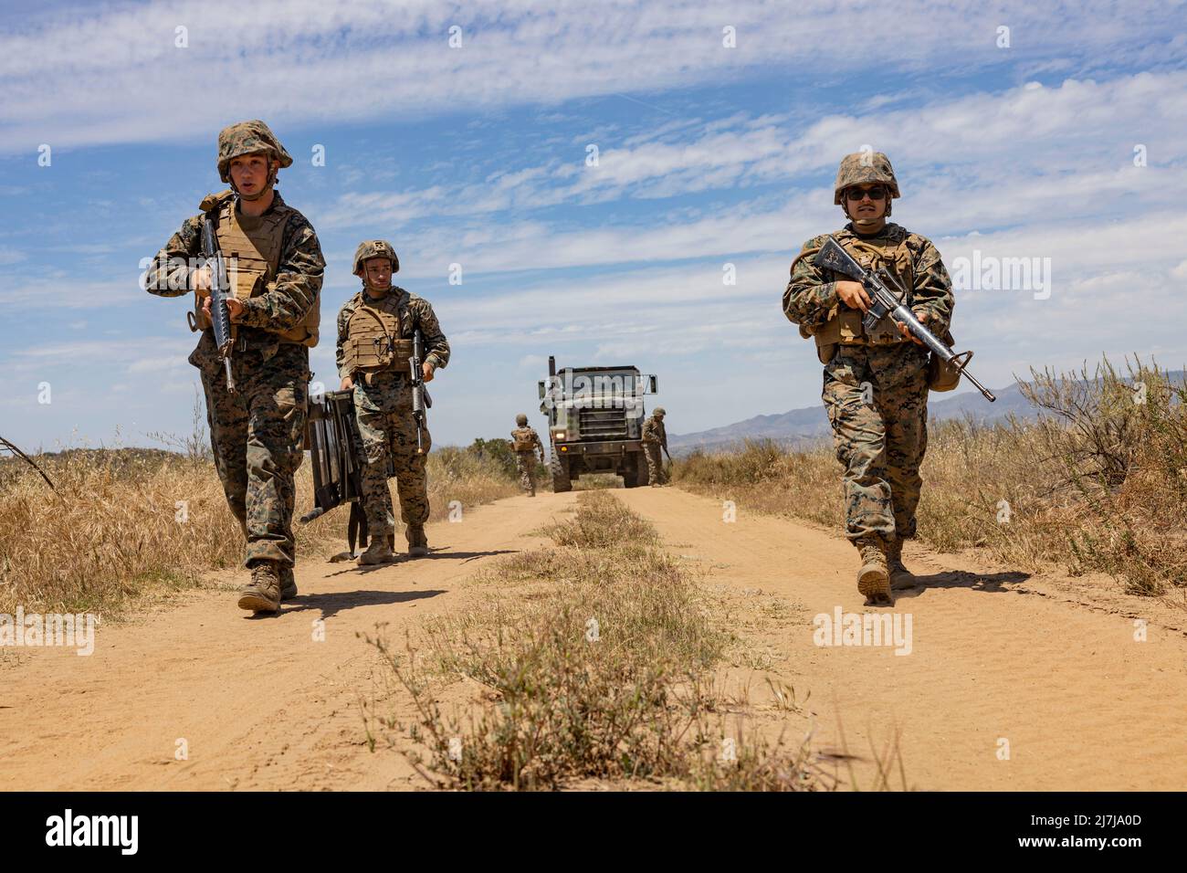 U.S. Marines with 1st Maintenance Battalion, 1st Marine Logistics Group ...