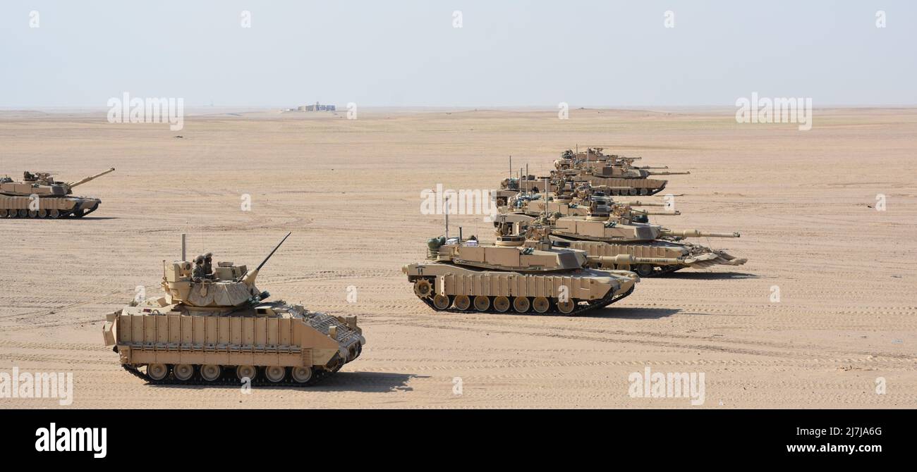 Soldiers from Task Force Spartan and the Kuwait Land Force performed ...