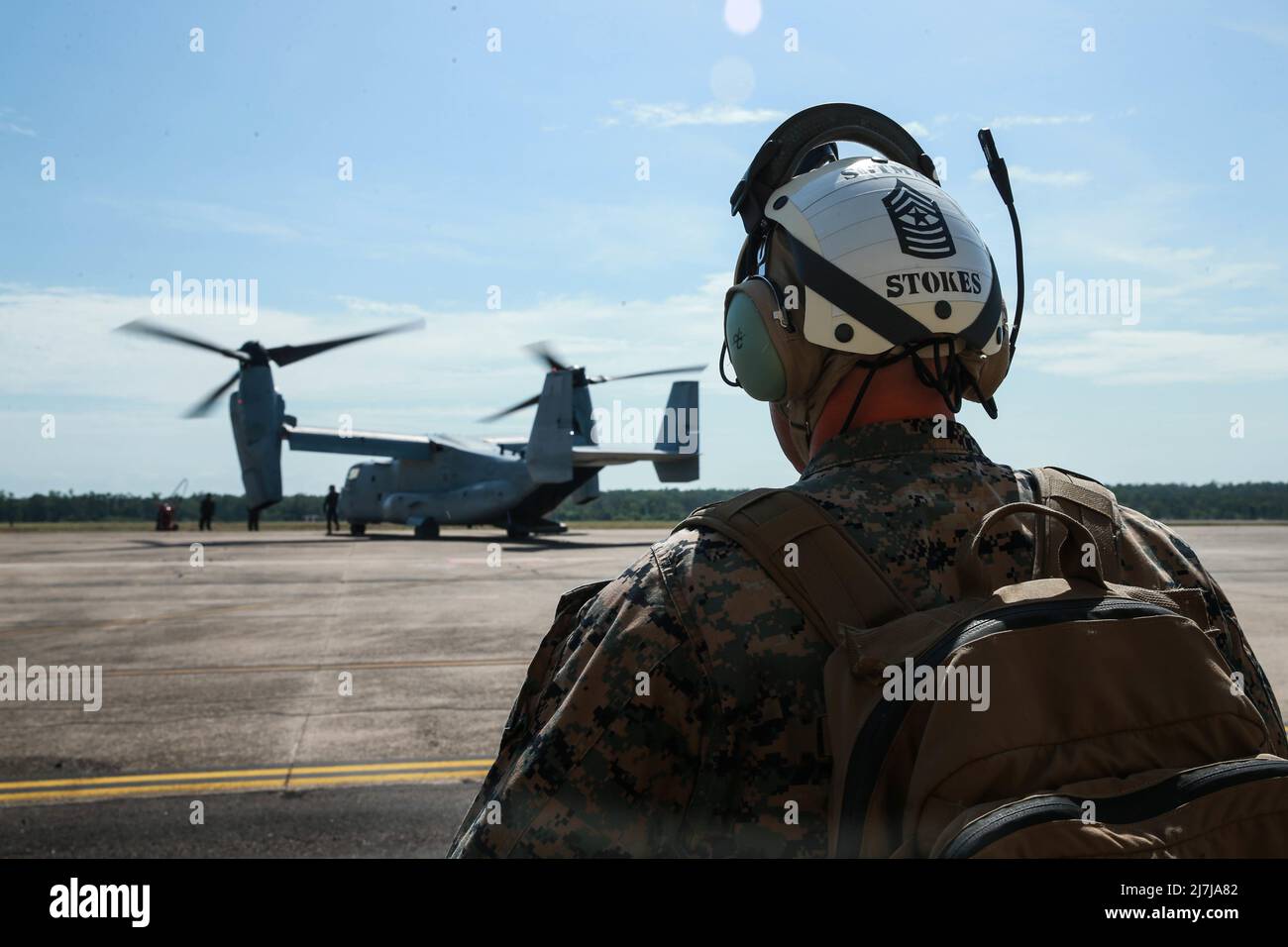 U.S. Marine Corps Sgt. Maj. Justin Stokes, the sergeant major of Marine ...