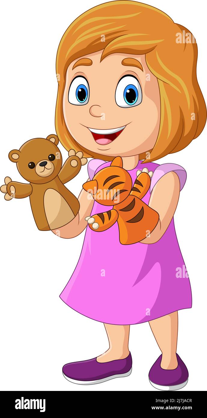 Play stuffed animals Stock Vector Images - Alamy