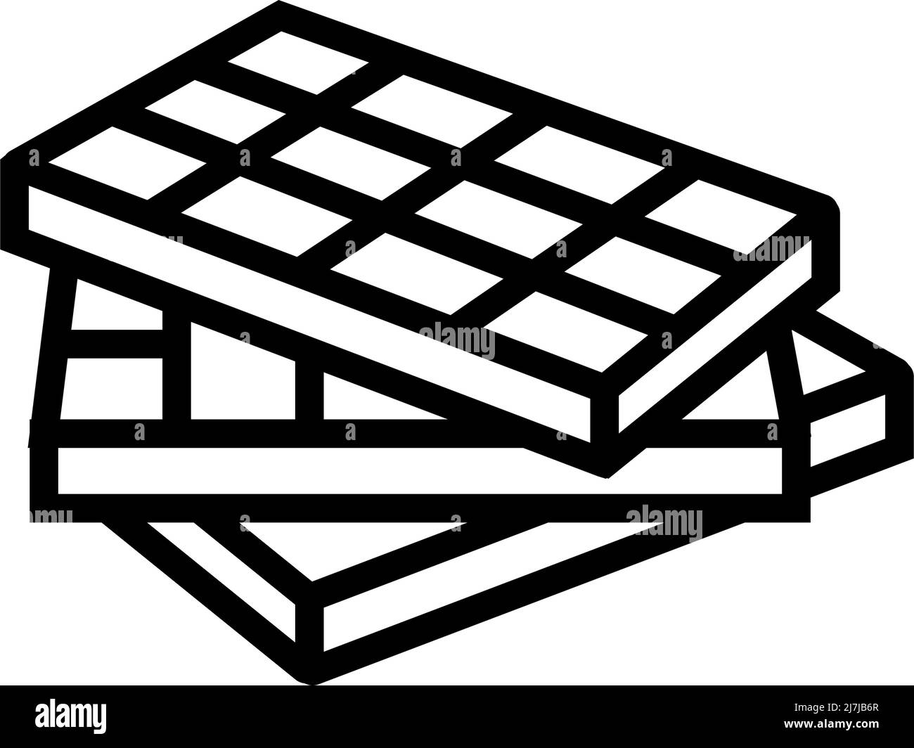 bar chocolate line icon vector illustration Stock Vector Image & Art ...