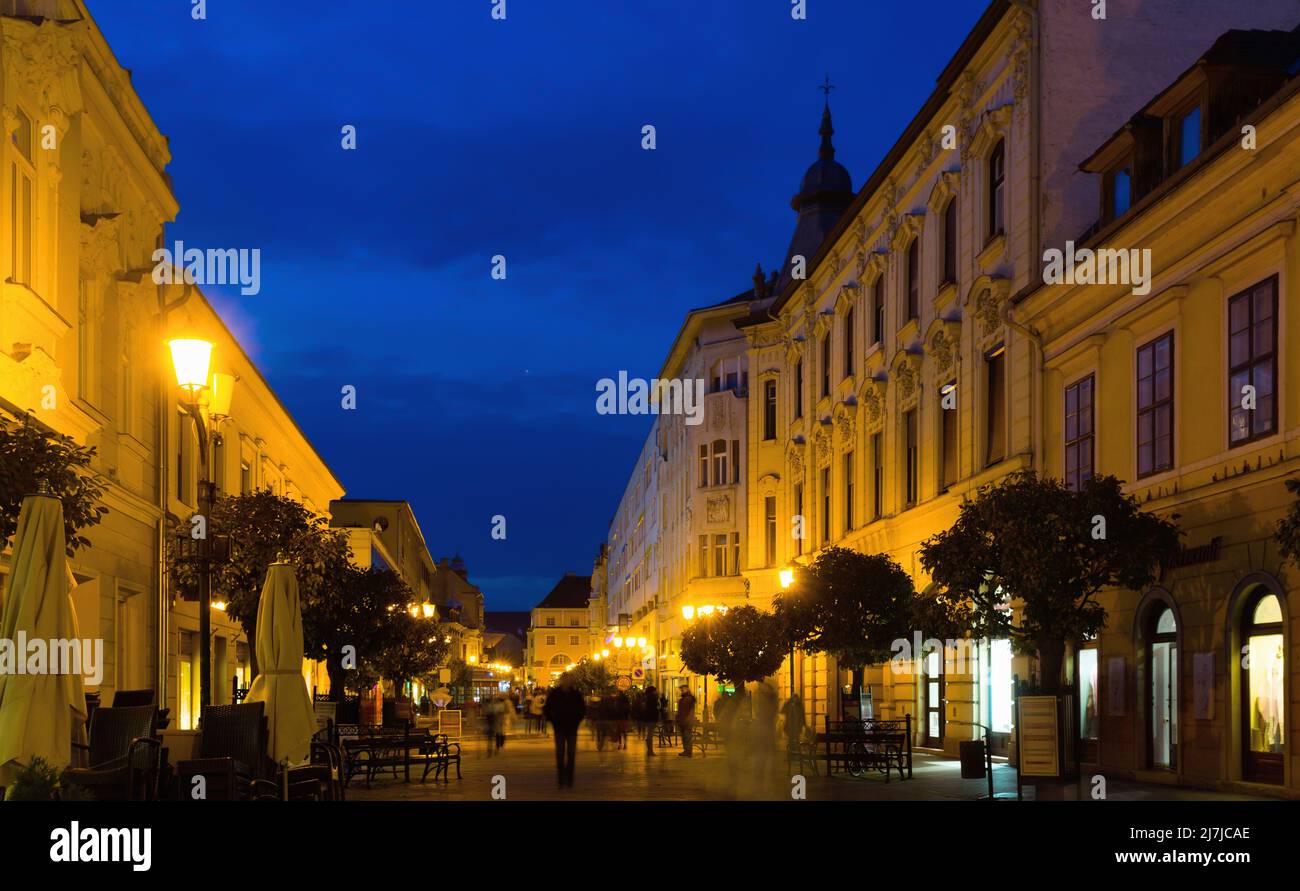 Streets of Gyor, Hungary Stock Photo - Alamy