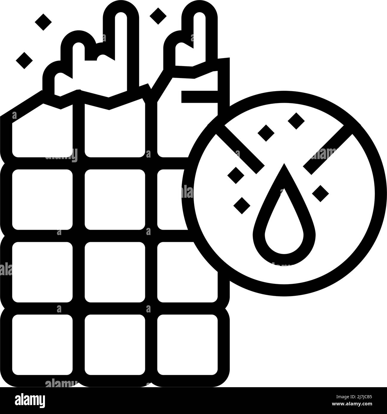 caramel chocolate line icon vector illustration Stock Vector Image ...